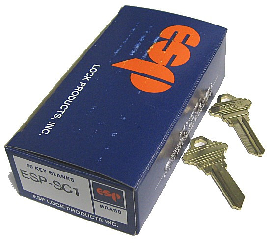 ESP SC1 Key Blank 5-Pin, Brass 50 per box