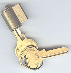 Master Lock 295W17 KZ Padlock Cylinder, 17K Keyway, Zero Bitted