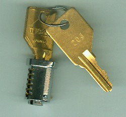 Key Plug, Nickel Finish Pundra Series 101-330