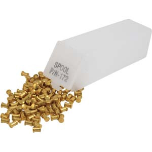 Spool Top Pins, .172 Brass 100 Pack