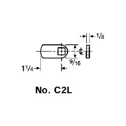 CCL B15751 KA CAT30 26D (00219) Cam Lock, 5/8" Brushed Chrome, Keyed ...