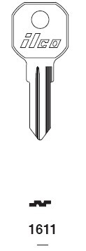 Ilco 1611 Key Blank, Gas Cap