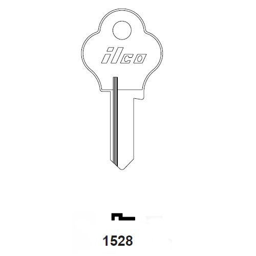 Ilco 1528 Key Blank, Import Locks/EMCO