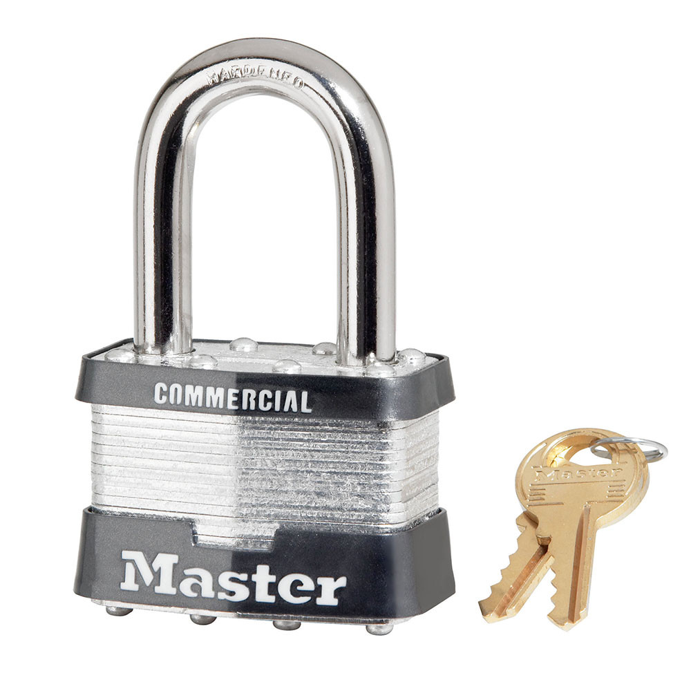 Master Lock #5 Laminated Steel Padlock, Keyed Different
