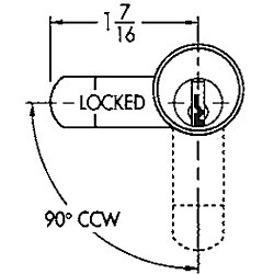 CompX National C9300 Mailbox Lock