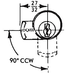 Compx National C8414 4G Chest/Lid Lock
