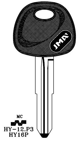 JMA HY-12P Key Blank for Hyundai HY16P