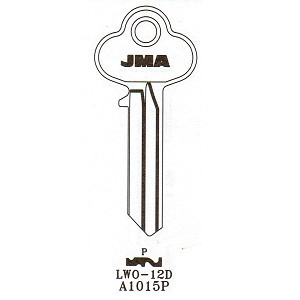 Key blank, JMA LWO-12D for Lockwood P-Section 6pin A1015P