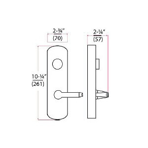 Cal-Royal 9800EO 36" 32D Exit Device, Stainless Finish