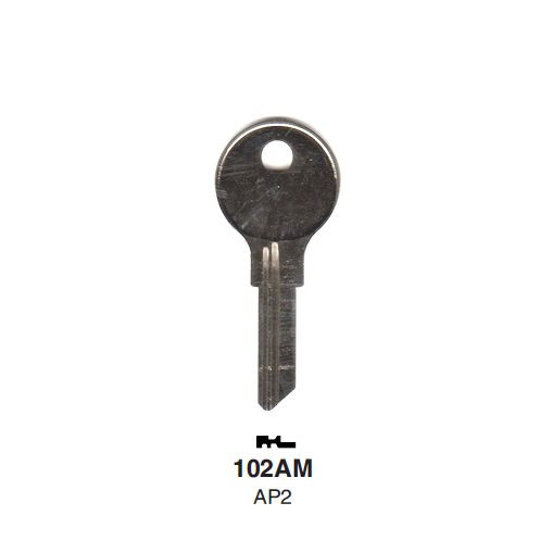 Ilco 1041T Key blank for some Chicago Utility Locks
