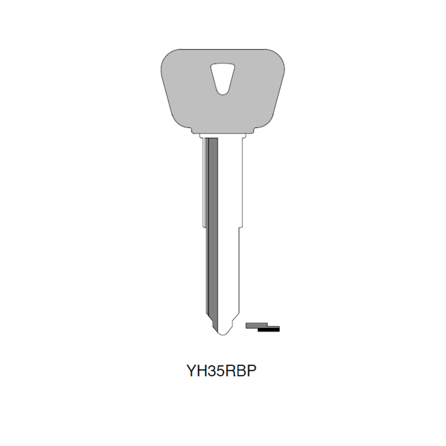 Ilco YH35RBP Key blank, Yamaha