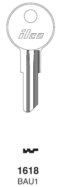 Ilco 1611R Key Blank, Gas Cap