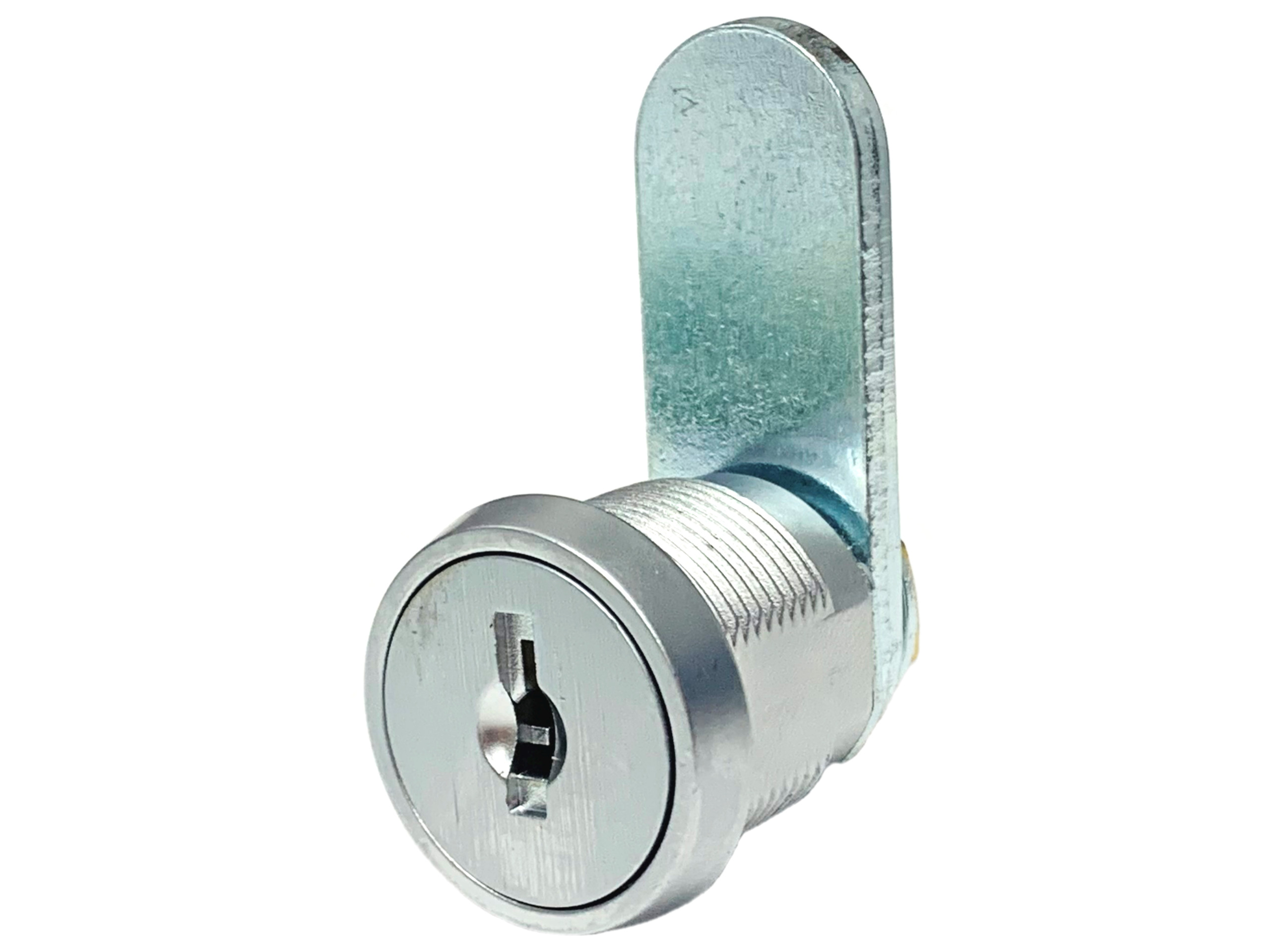 Compx National C8052 KD 14A Cam Lock, 5/8 Keyed Different Nickel Finish