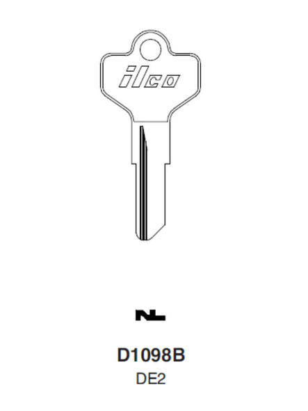 Ilco 1660 Key Blank for Ford Truck Utility Lock