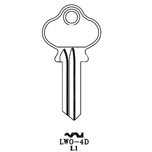 Ilco 1004AR Key Blank, Lockwood