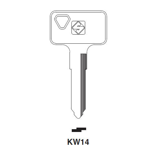 Ilco KA11 Key Blank, Kawasaki X105