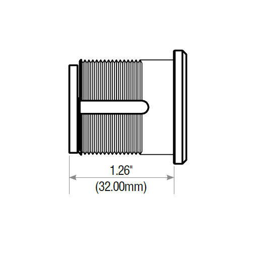 GMS ICT7-26D Mortise SFIC Housing, AR Cam