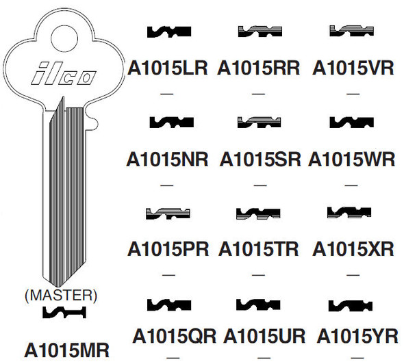 Ilco 1004AR Key Blank, Lockwood