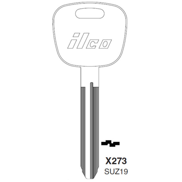 Ilco SUZ10 Key Blank, Suzuki