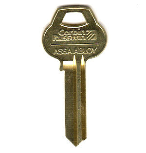 Corbin Russwin L4-6PIN-10 Key blank, L4 Section 6 Pin