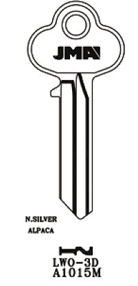 JMA TV-3D Key Blank, Trio-Ving TO6