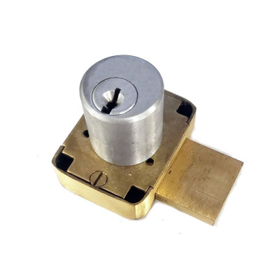 CCL 0737 7/8 26D Pin Tumbler Cabinet Lock, Keyed Different Satin Chrome