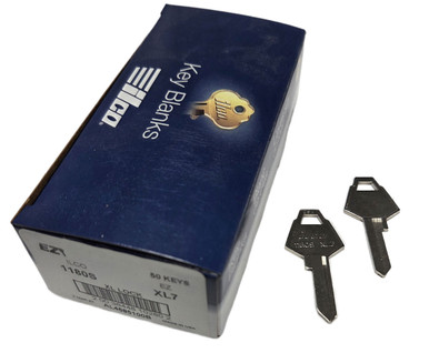Ilco 1180S, XL7 Key Blank fits XL Mailbox Locks, Nickel Plated (50-Pack)