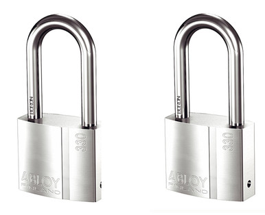 Abloy PL330/50T KA2 Padlock with 2" Shackle and Protec2 Cylinder, Keyed ...
