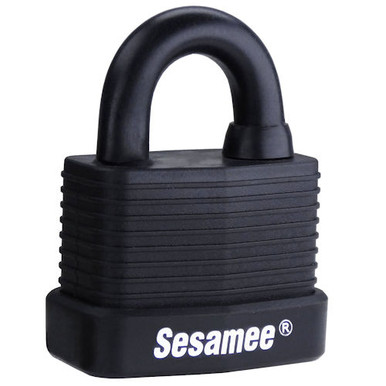 Weather Covered Padlock, Sesamee K45111-Black KA A389
