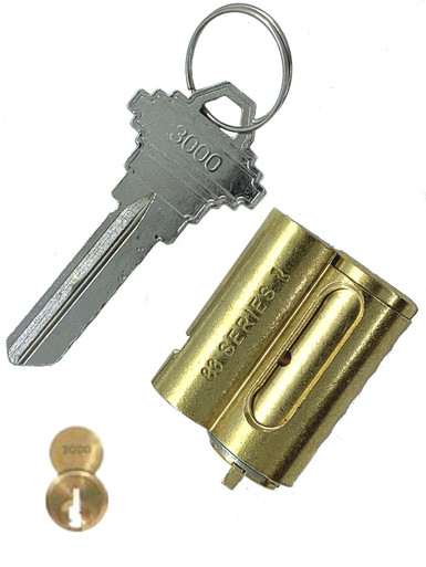 ABUS 8302-3000 Cylinder Only for 83/45 SCH C-L (Zero Bitted)