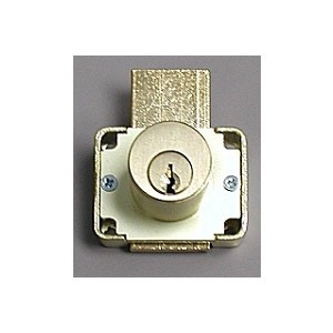 Olympus 200DW 1-3/8 KD US4 Desk Lock, Brushed Brass/US4, Keyed Different