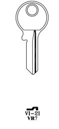Key blank, JMA VI2IE for Viro VR7