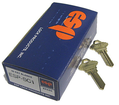 ESP SC1 Key Blank 5-Pin, Brass 50 per box