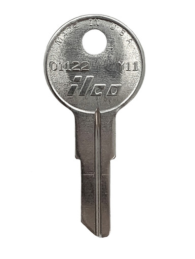 Ilco O1122 Key Blank, Y11 Nickel Plated Brass