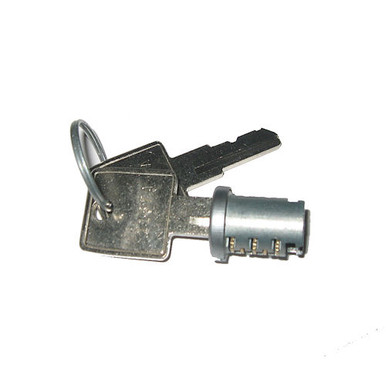 Wesko 103TA Satin Plug with 2 keys, KA for Timberline