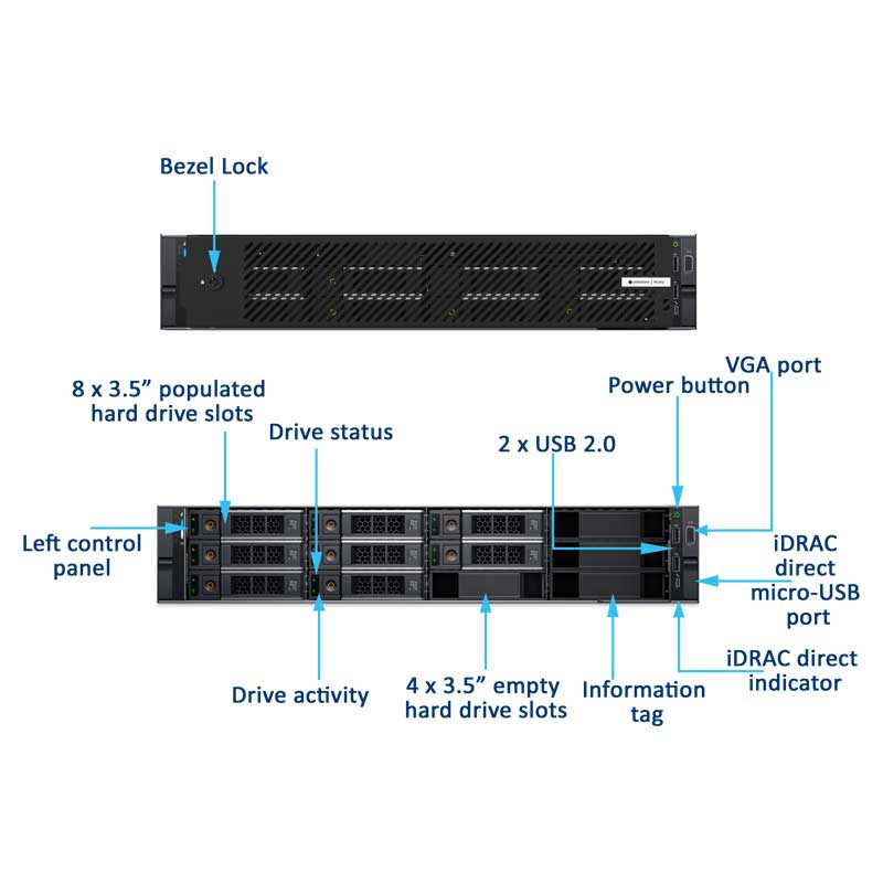 Milestone Husky 1800R video recording server