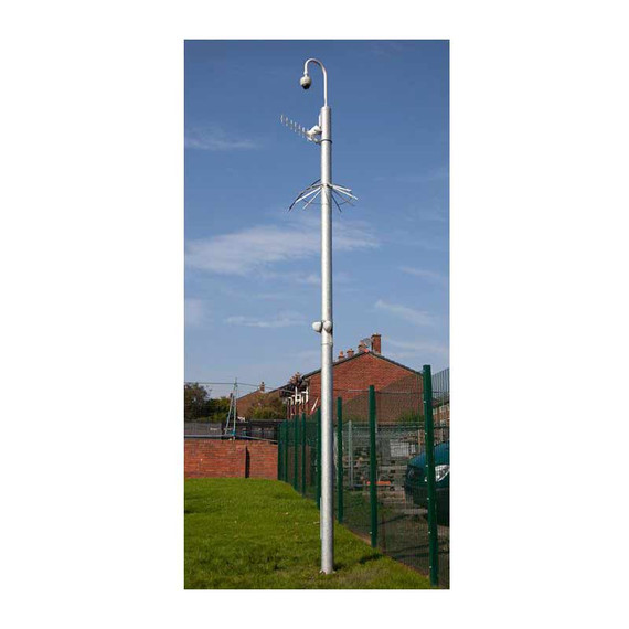 CCTV column static steel tubular burial installation (DBS)