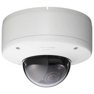Sony SNC-DS60 outdoor mini-dome IP camera with PoE, 2-way audio, auto ...