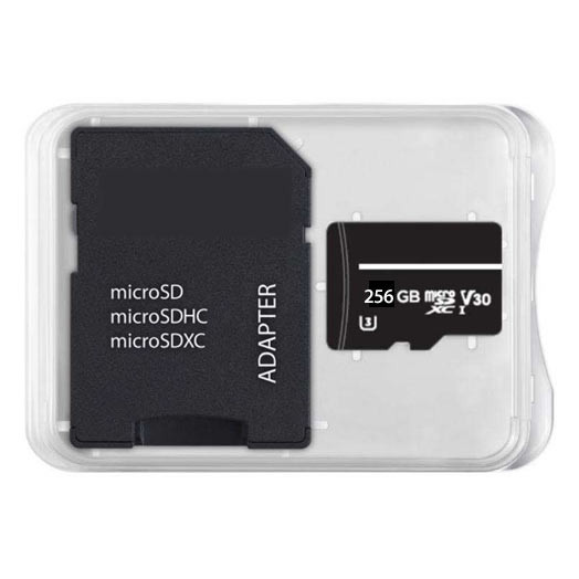 256GB MicroSD card for IP cameras