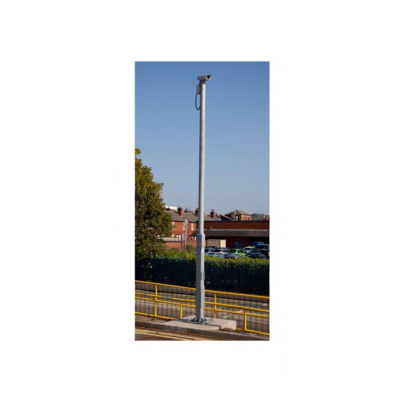 Tubular steel tilt-down flange mounted CCTV column (TPT)