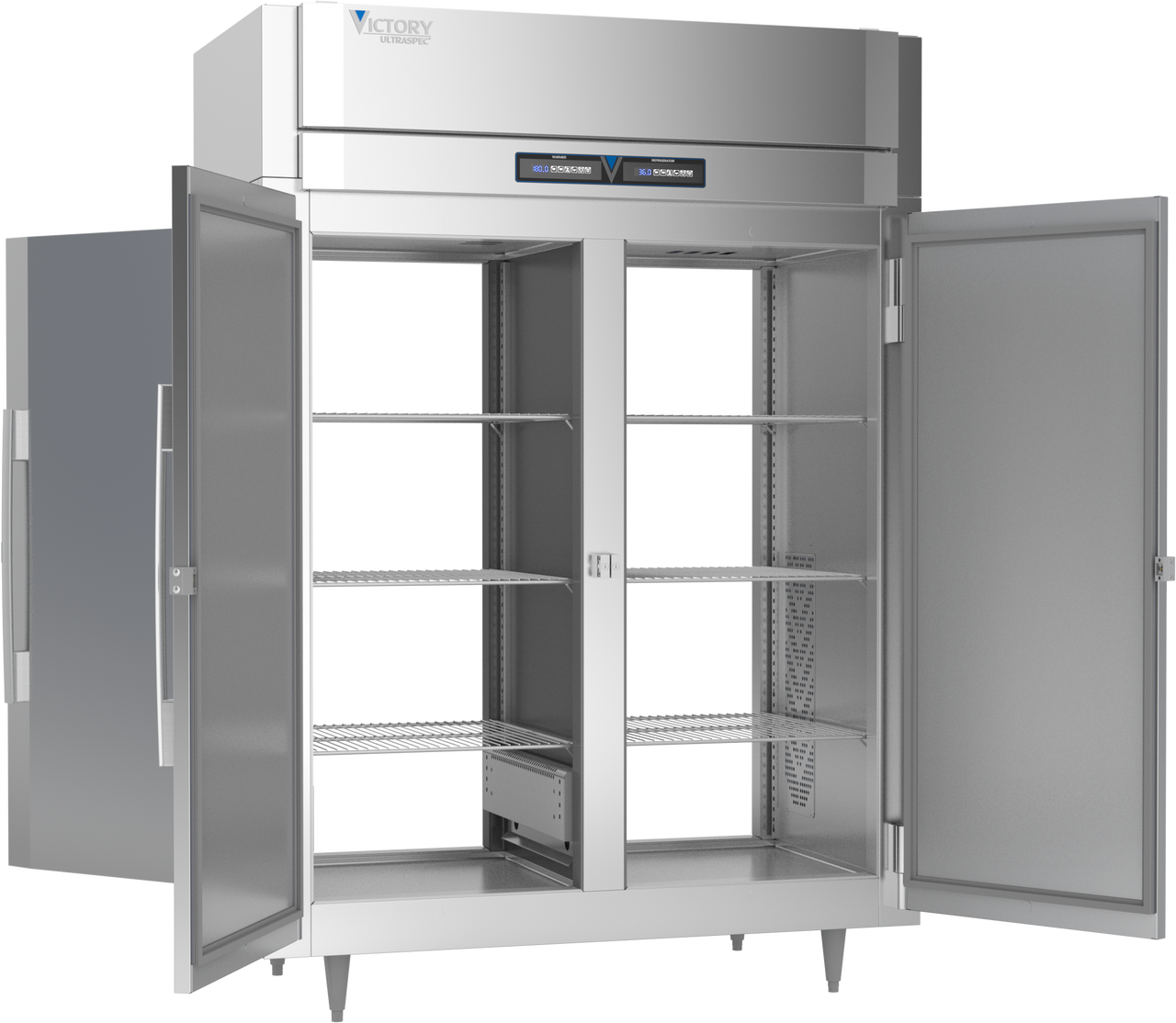 Hrsa 2d S1 Ew Pt Hc Ultraspec Dual Temp Refrigerator Warmer Victory Refrigeration