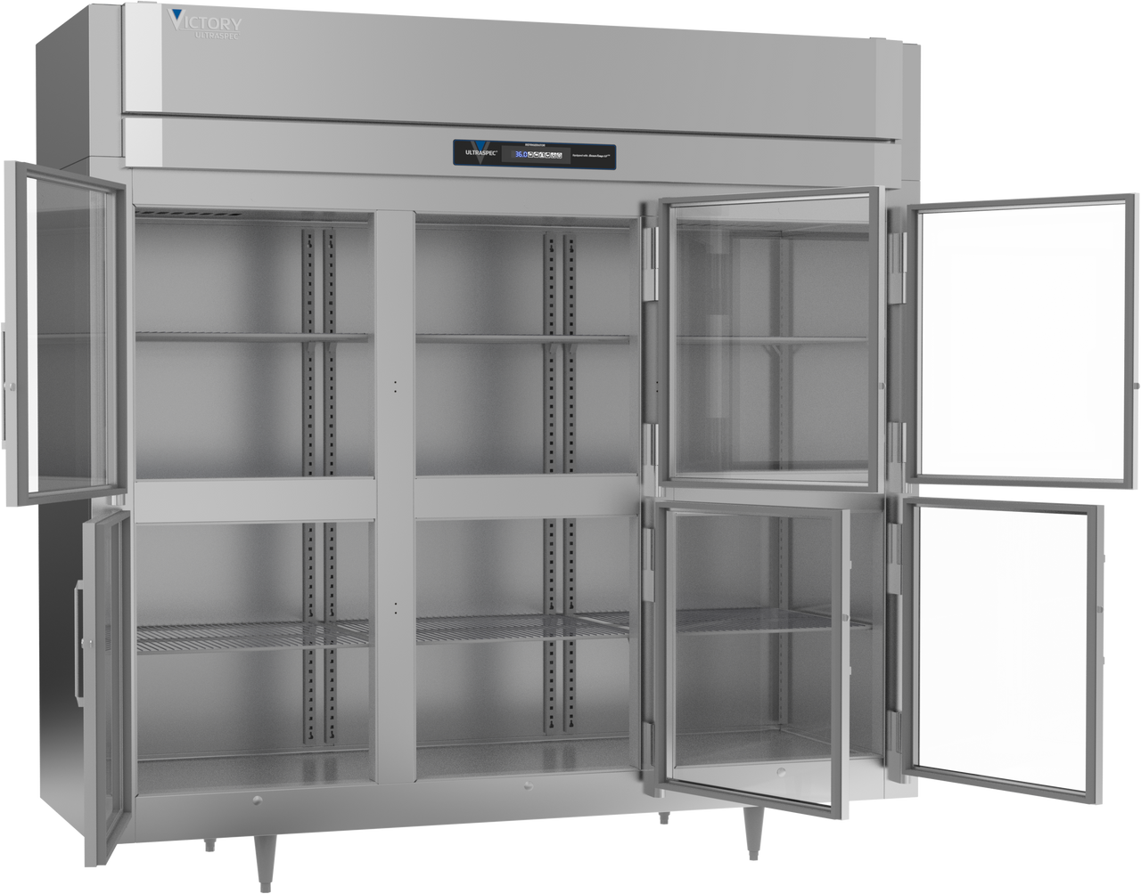RS-3D-S1-EW-HG-HC | Ultraspec Extra Wide Half Glass Door Reach-In ...