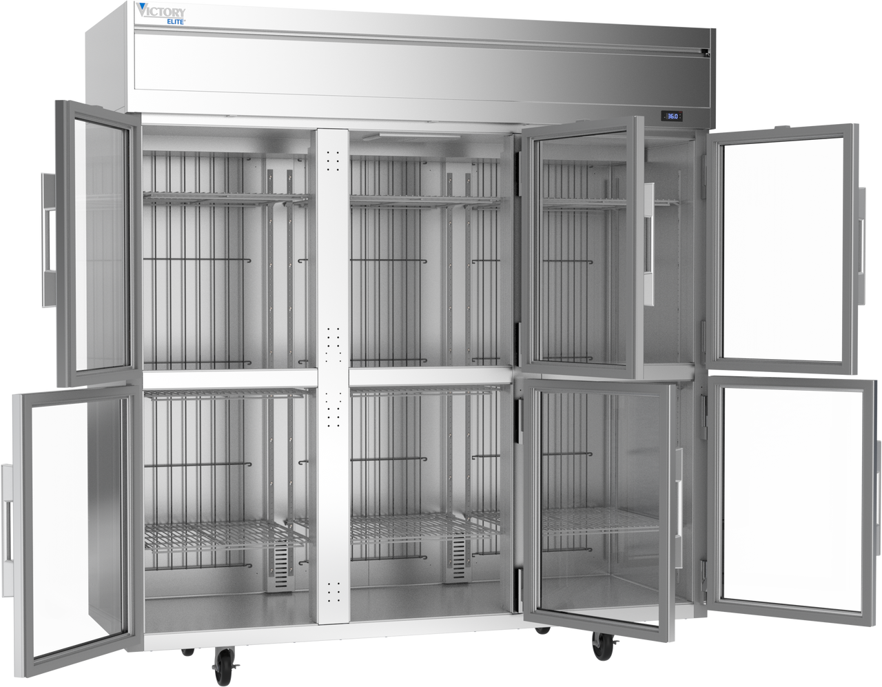 VERSA-3D-HG-HC | Elite Series Half Glass Door Refrigerator | Victory ...