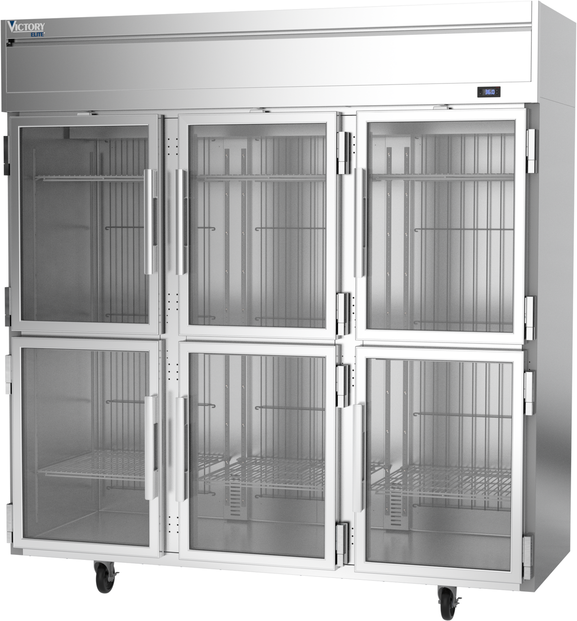 VERSA-3D-HG-HC | Elite Series Half Glass Door Refrigerator | Victory ...