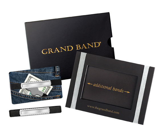 Scallop Frame Money Band in Stainless Steel | Women's Wallet