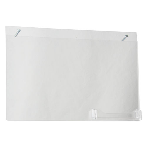 17x11 Wall Mount Sign Holder - Frame with Holes & Business Card Pocket