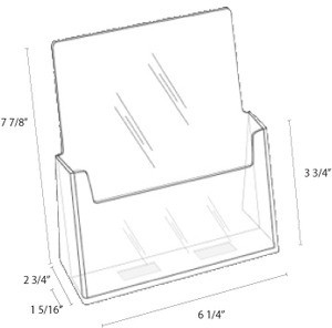 6x8 Half Sheet Brochure Holder - Buy Acrylic Displays