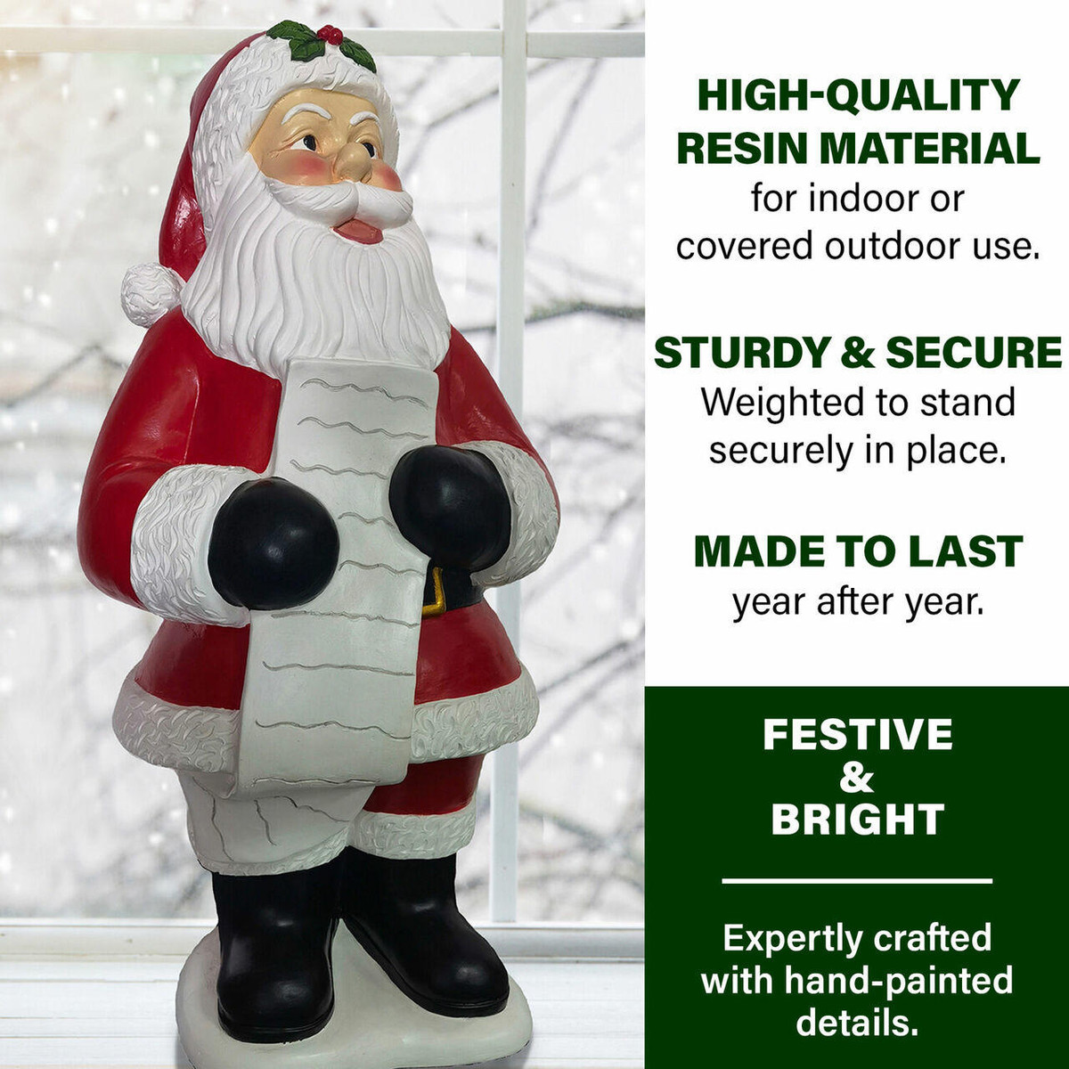 Fraser Hill Farm Indoor/Outdoor Oversized Christmas Decor with Long ...