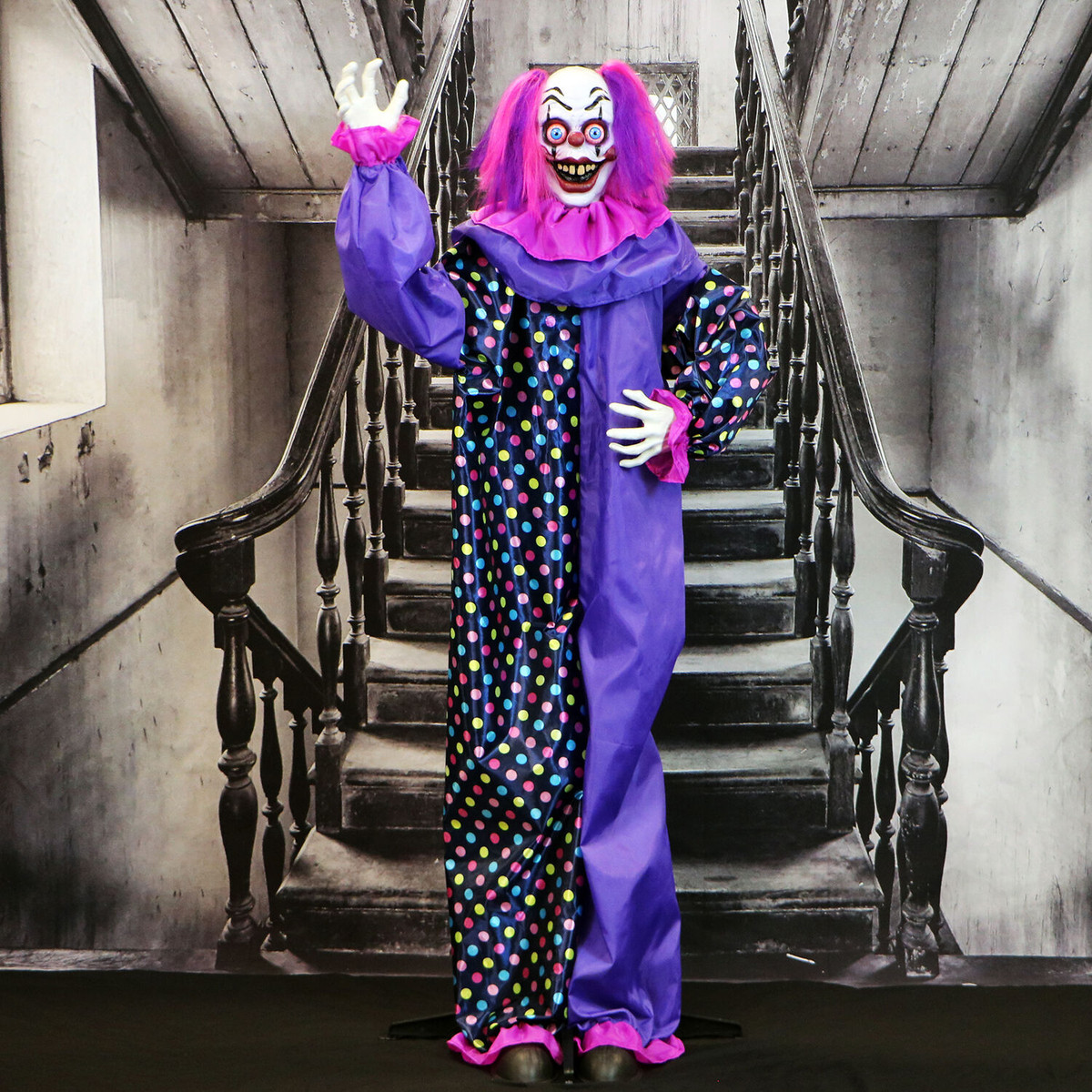 Haunted Hill Farm Devious Dottie the Animatronic Talking Clown with ...