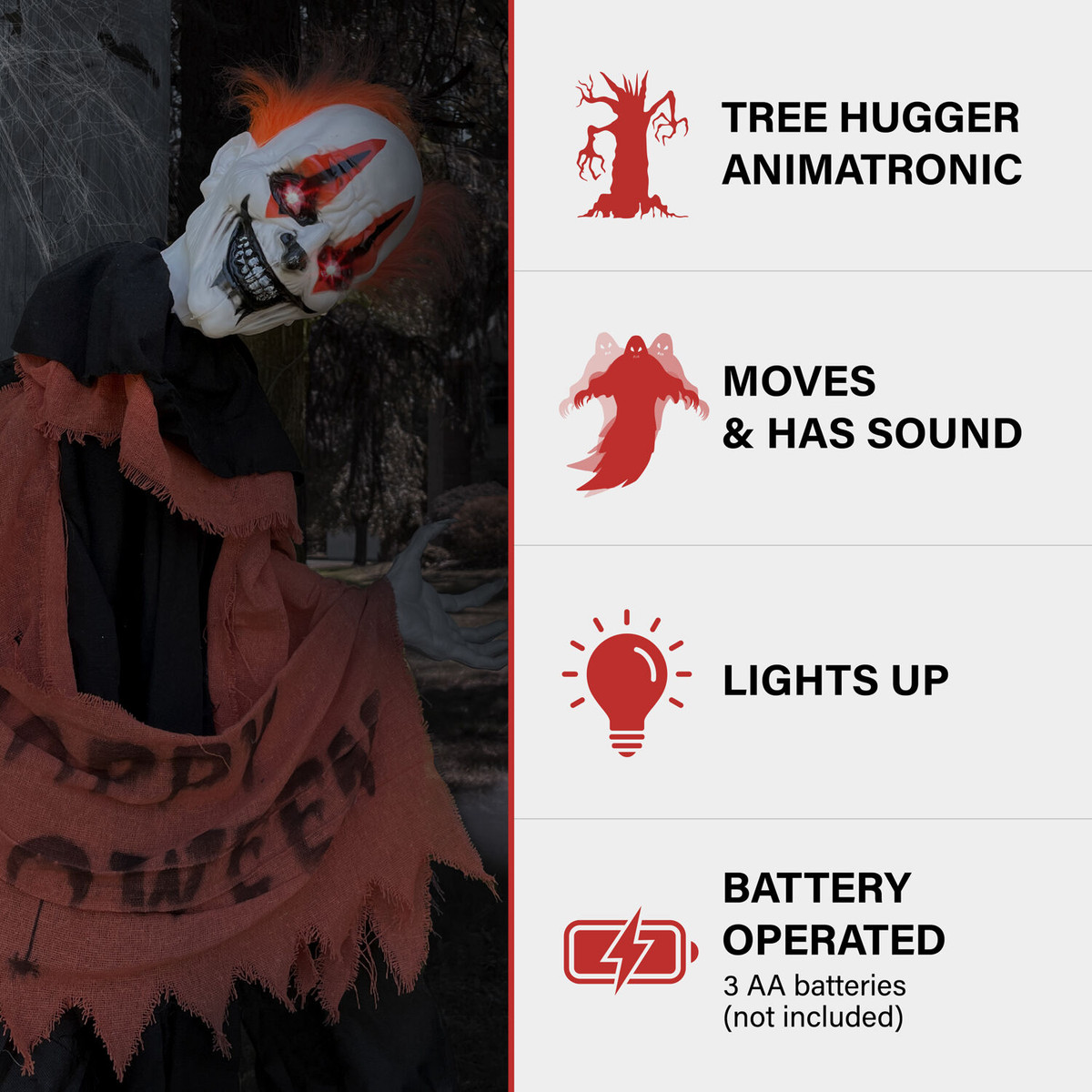 Haunted Hill Farm Smiley the Animatronic Squatting Werewolf with ...